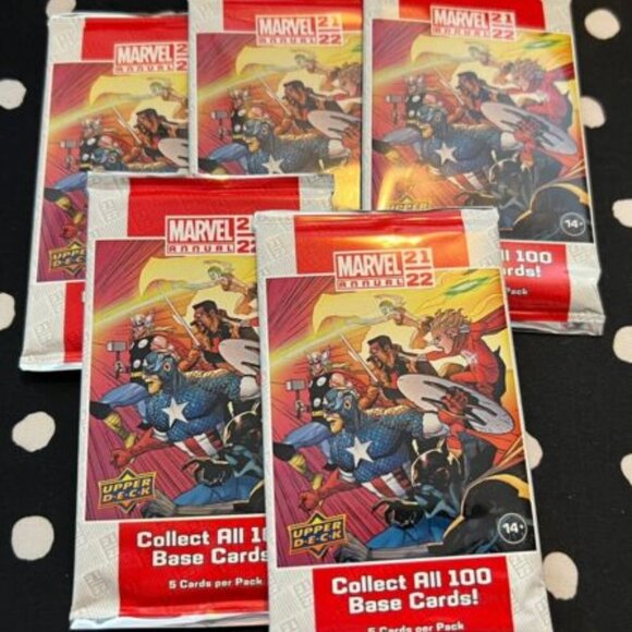 Marvel | Toys | 5 Marvel Annual Trading Cards 2222 Upper Deck Packs 5 ...